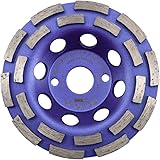 BTEC Twin Speed Diamond Grinding Cup Disc, 125 x 22.23 mm Double Row ...