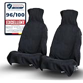 Upgrade4cars Terry Cloth Car Seat Cover Universal in Grey | Anti Sweat ...