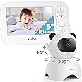 kidoo - Vigilabebés con Cámara/Audio 355°, Monitor 5" Resolución 720p ...