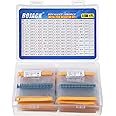 BOJACK Resistor Assortment Kit 0 Ohm - 5.6M Ohm 1/4W Metal Film ...