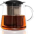 Finum TEA CONTROL Teekanne aus Glas mit patentierter Brühkontrolle ...