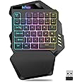 RedThunder G60 2.4Ghz Wireless RGB One-Handed Gaming Keyboard, 35-key ...