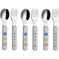 Toddler Fork, HaWare 6 Pcs Stainless Steel Kids Forks Set, Small Metal ...