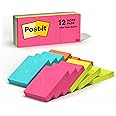 Post-it Notes Neon Colors 653AN 1.5 x 2 in (38 mm x 51 mm), 12 pads ...