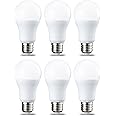 Amazon Basics Lot de 6 ampoules LED Culot Edison à vis E27 10 W (équivalent 75 W) Blanc froid ...