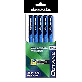 Classmate Octane Colour Fest- Blue Ball Pens (Pack of 10) | Smooth ...