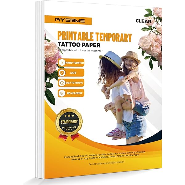 Papel Para Imprimir Tattoos Hojas De Tatuajes Temporales | Uvimark®