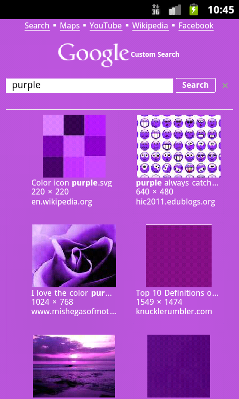 Lila Google Mobile: Amazon.de: Apps für Android