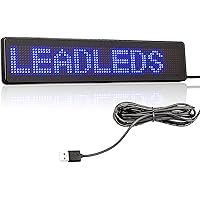 Leadleds Dc 5v Bluetooth Compatible Led Car Sign with USB Cable ...