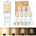VIIIVA Ampoule LED G9 Dimmable, Blanc Chaud 3000K 500LM, 5W Equivalent 45W Halogène Lampe, CRI ...