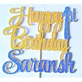 Luvish Creation Personalized Name/Age Cake Topper ( Any Name & Age ...