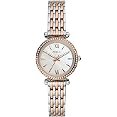Fossil Women Tillie Mini White Dial Rosegold Band Quartz Stainless ...