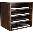 EasyPAG Wood Desktop 4 Tier A4 in Tray Office Desk Tidy File Holder ...