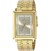 Titan Quartz Analog with Day and Date Silver Dial Stainless Steel Strap ...