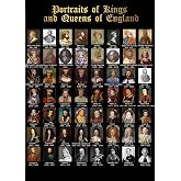 Kings and Queens of England Royal Portraits Gallery Educational Poster ...