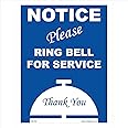 GE188 Notice Please Ring Bell for Service Sign Reception Assistance ...