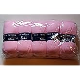 5 x 100g Woolcraft Dk Double Knitting Wool, Yarn (5 x 100g White 7f76 ...