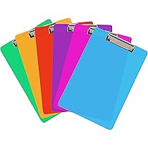 Plastic Clipboard 25 Transparent Colored Clipboards Bulk For Classroom ...