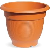MILTON Blossom Mate 5 Round Planter, 1 Piece, Terracotta Brown, Indoor ...