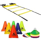 Toyshine Fitness Combo - 6 pc Hurdles (6 inch), 6 pc 6 Inches Stacking ...