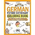 Buy German Picture Dictionary Coloring Book: Over 1500 German Words and ...