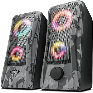 Trust Gaming GXT 606 Javv Casse PC da Gaming 2.0, 12 W, Casse RGB ...