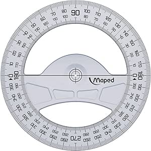 Maped 242360 Protractor – Protractors (Plastic, Transparent) : Amazon ...