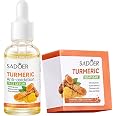 Sadoer Turmeric Soap Bar & Oil Set for Body, Anti-Oxidation Face Serum ...