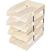 Omega Brand 1745PP EXCEL Office Tray (Set of 4 Tray) Assorted Colour ...