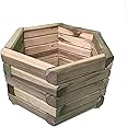 Simply Wood Tanalised Pressure Treated Hexagon Planter – LARGE : Amazon.co.uk: Garden