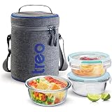 Buy Treo by Milton Health First Square Glass Tiffin Box with Cover, 300 ...