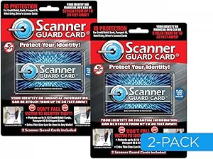 Best Credit Card Protector - 2 Sets of 2 Scanner Guard Cards, Family ...