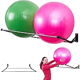 Exercise Ball Holder | Organise Your Space | Wall Mounted Rack | Yoga ...