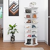 SpaceAid 7 Tier Rotating Shoe Rack Tower, Spinning Shoe Display Lazy ...