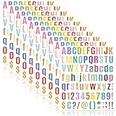 1320Pcs Alphabet Stickers 15 Sheets Vinyl Letter Stickers, Colorful ...