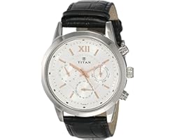 Buy Titan Grandmaster II Analog White Dial Men's Watch-1828QL02 at ...