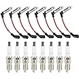 MANUTEX 41-110 Iridium Spark Plugs & M8-48322 Spark Plug Wires for 5.3 6.0L 6.2L Chevy GMC ...