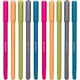 Pentonic 0.7mm Ball Pen | Vibrant Multicolor Body | Blue Ink, Pack of ...