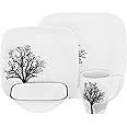 Corelle Timber Shadows Chip & Break Resistant 16pc Dinner Set, Service ...