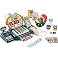 Kids Electronic Cash Register Toy Till with Working Scan, Microphone ...