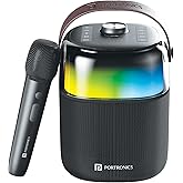 Portronics Dash 10 50W Wireless Bluetooth Party Speaker With Dual Wireless Karaoke Mic, Upto 6 ...