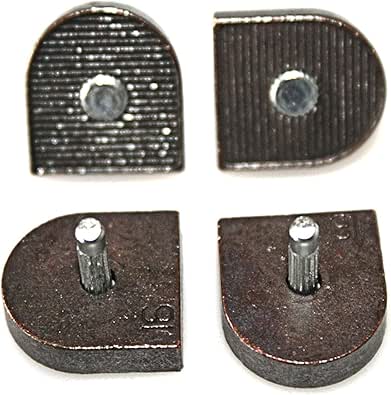 2x Pairs Black Metal Replacement Stiletto HIGH HEEL TIPS - 14mm x 14mm ...