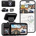 REDTIGER F17 4K 3 Channel Dash Camera for Cars Built-in 5.8GHz WiFi GPS ...