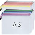 A3 Zip Wallets Plastic Wallet A3 Document Folder Zipper Bags Ziplock ...