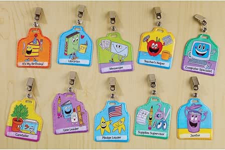 That's My Job Classroom Helper Badges - 10 Per Pack: Amazon.co.uk ...