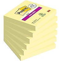 Post-it Notes Canary Yellow, Pack of 12 Pads, 100 Sheets per Pad, 38 mm ...