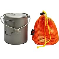 TOAKS Titanium 750ml Pot with Bail Handle by TOAKS : Amazon.co.uk ...