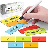 2DOBOARD 25 Magnetic Notes - Magnetic Sticky Notes 3 x 3 in – Fun Dry ...
