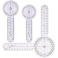 3 Pcs Goniometer 6/8/12 Inch Goniometer Protractor Set, Transparent ...