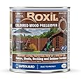 Roxil Wood Stain Preserver (Chestnut, 1 Litre) - Fast Drying Satin ...